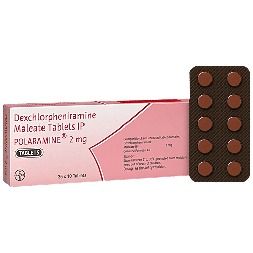 Buy Polaramine Dexchlorpheniramine Maleate Tablets - Provides Relief ...