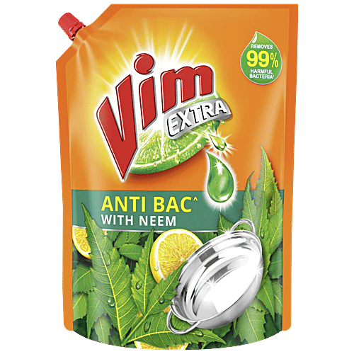 Buy Vim Dishwash Anti Bac Liquid, Neem Online at Best Price of Rs 400 ...