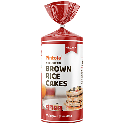 Buy Pintola Organic Wholegrain Brown Rice Cakes - With Multigrain ...
