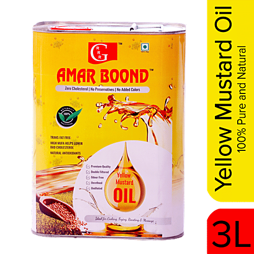 Buy Amar Boond Yellow Mustard Oil - Double Filtered, Premium Quality ...