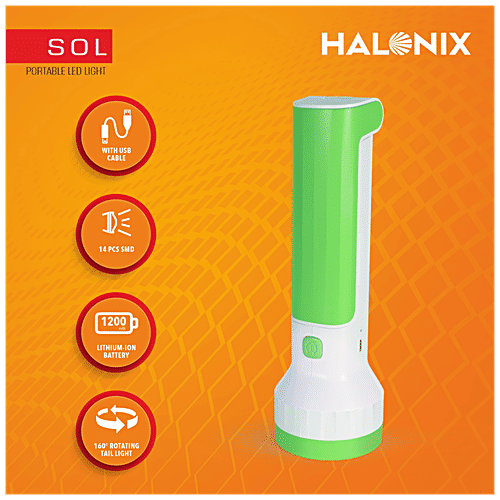 Buy Halonix Sol Portable LED Torch Online at Best Price - bigbasket