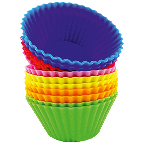 Buy SPINE Silicone Muffin Mould - Round Online at Best Price of Rs 425 ...