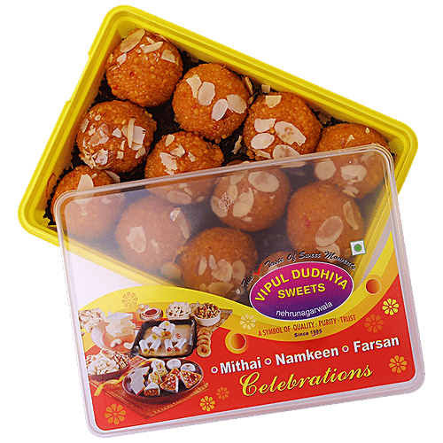 Buy vipul dudhiya sweets Motichoor Ladoo - Delicious & Sweet, Dessert ...