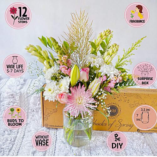 Buy Shades of Spring Flowers With Aroma - Without Vase, Farm Fresh ...