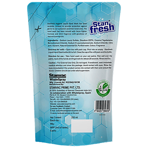 Buy STANFRESH Hygiene Liquid Hand Wash With Natural Essential Oils ...
