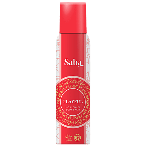 Buy Saba Deodorant Body Spray - Playful, No Alcohol, Halal Certified ...