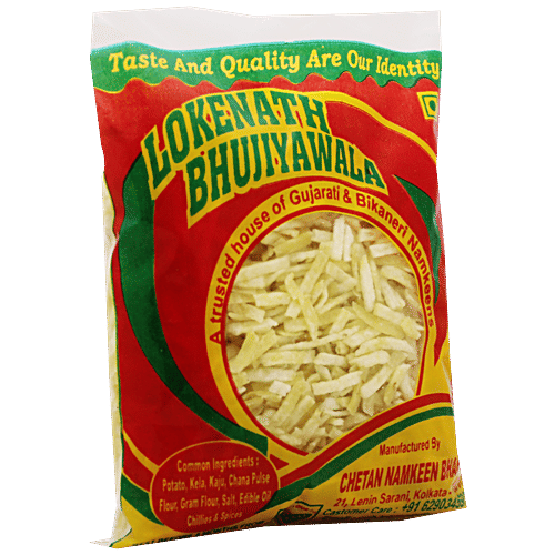 Buy LOKENATH BHUJIYAWALA Plain Laccha - Thread Chips, Salted, Perfect ...