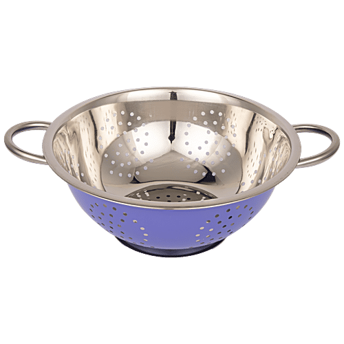 Buy Fackelmann Stainless Steel Colored Deep Colander, 24 Cm Online at ...