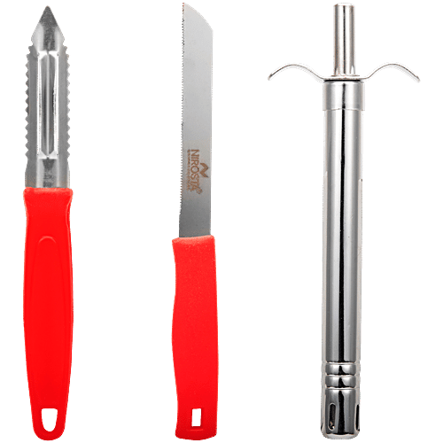 Buy Fackelmann Super Saver Combo Kitchen Pack - Knife, Gas Lighter ...