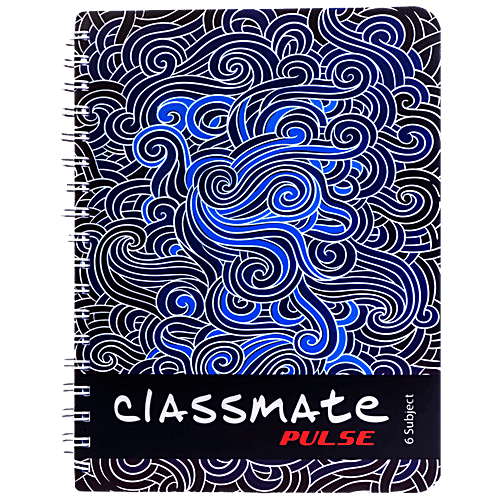 Buy Classmate Pulse 6 Subject Spiral Notebook - Unruled, 300 Pages ...