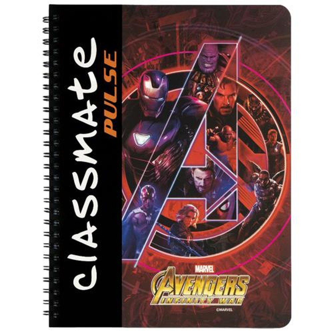 Buy Classmate Pulse Spiral Notebook - Unruled, 180 Pages, For School ...