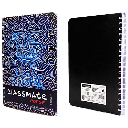 Buy Classmate Pulse Notebook - Unruled, Spiral Binding, 240 mm x 180 mm ...