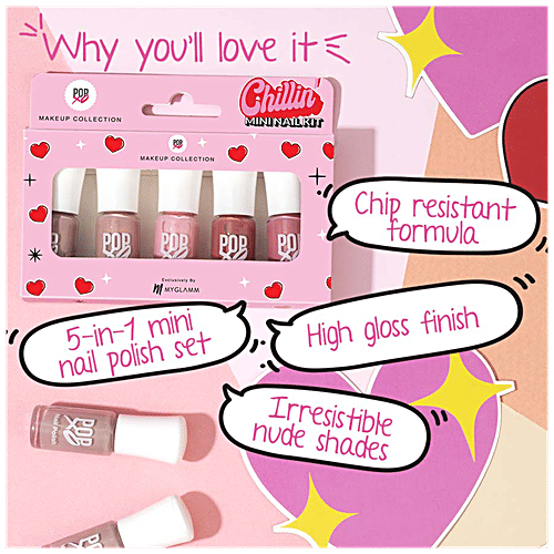Buy MyGlamm Popxo Makeup Collection - Mini Nail Kit Online at Best ...