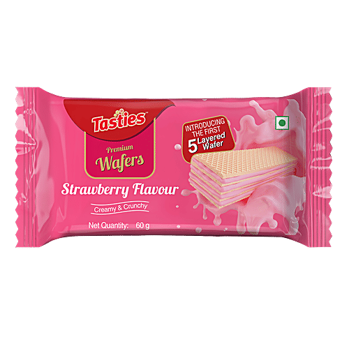 Buy Tasties Premium 5 Layer Wafers - Strawberry, Creamy & Crunchy ...