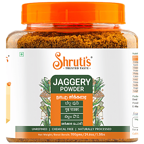 Buy Shruti's Jaggery Powder - Naturally Processed, Unrefined, Chemical ...