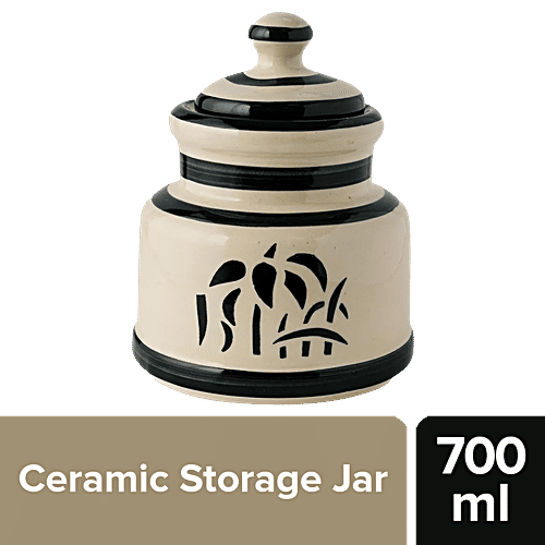Buy bb home Earth Storage Jar/Handi With Lid, For Pickle/ Spices, Hand ...