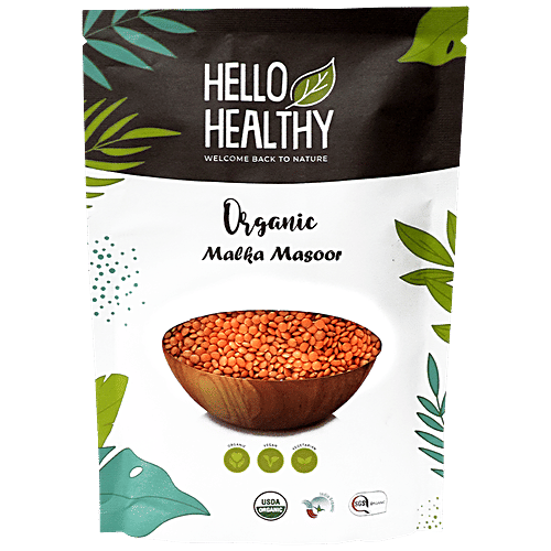 Buy Hello Healthy Organic Malka Masoor Dal - Rich In Anti-Inflammatory ...