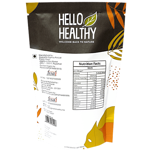 Buy Hello Healthy Organic Methi - Helps To Control Blood Sugar ...