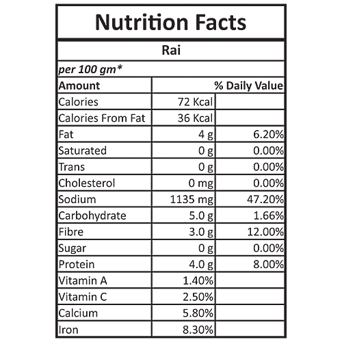 Buy Hello Healthy Organic Rai / Mustard Seeds - Rich In Calcium ...
