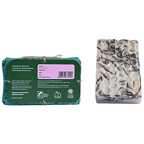 Buy Last Forest Artisanal Beeswax Soap - Morning Rain, Natural & Therapeutic, Rosemary Online at ...