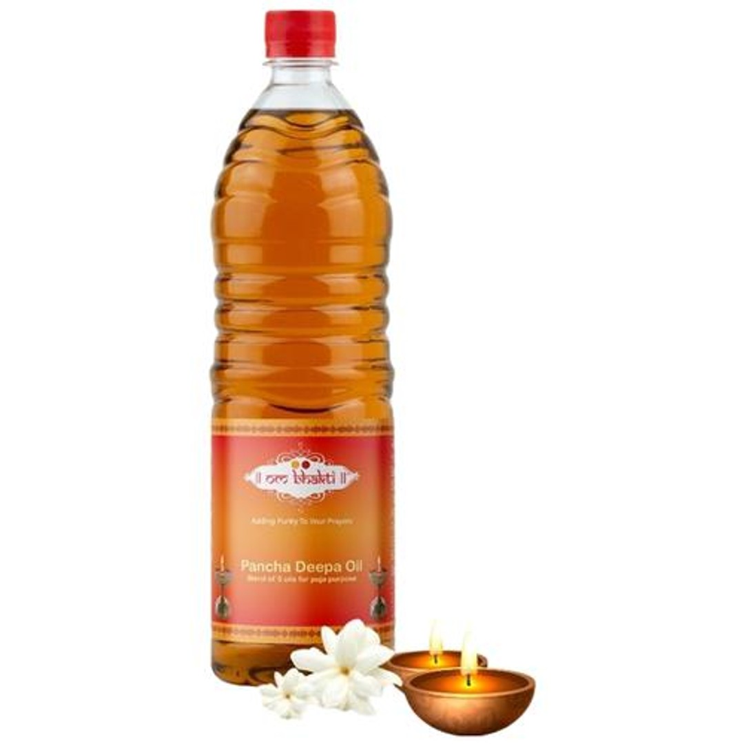 Buy Om Bhakti Pancha Deepa Oil - High Quality, Used For Lighting Diyas ...