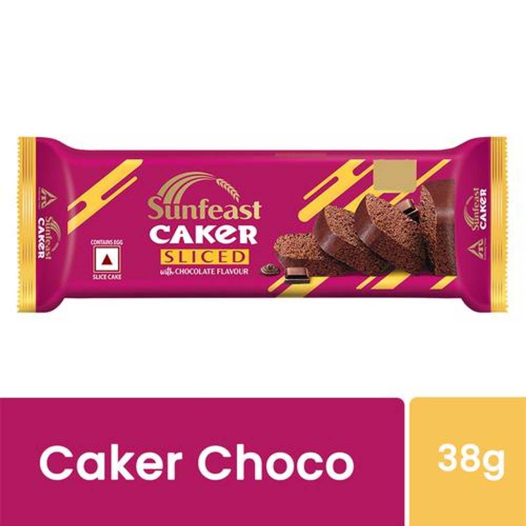 Buy Sunfeast Caker Sliced Cake - Chocolate Flavour, Luscious Online at ...
