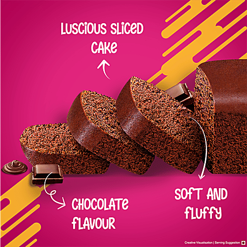 Buy Sunfeast Caker Sliced Cake - Chocolate Flavour, Luscious Online at ...