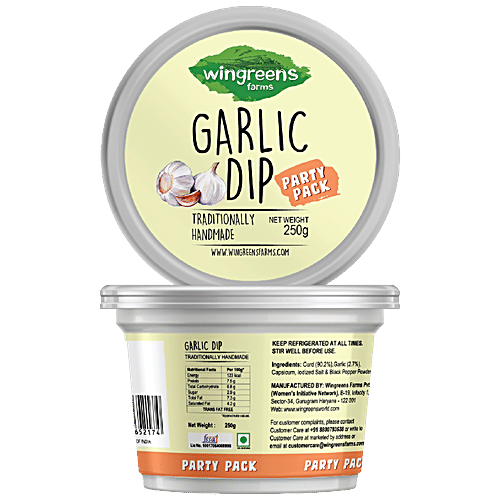 Buy Wingreens Farms Garlic Dip - Traditionally Handmade, Rich In ...