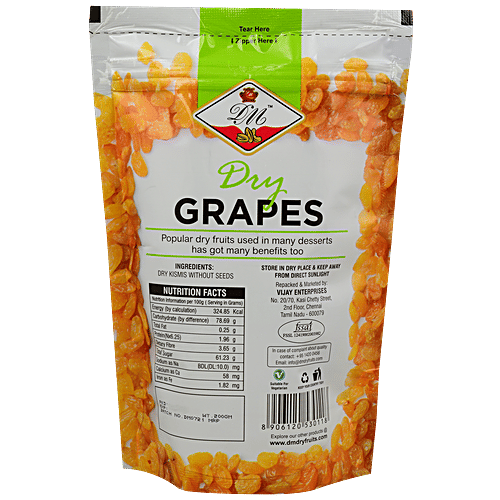 Buy DON MONTE Premium Dry Grapes - Healthy & Tasty, For Baking, Cooking ...