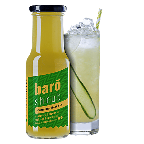 Buy Baro Shrubs Handcrafted Premix For Cocktails & Mocktails - Cucumber ...