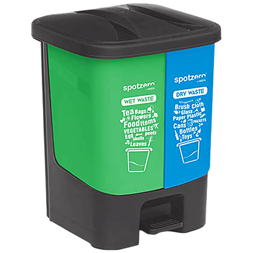 Buy Milton - Spotzero Garbage Bin - For Dry & Wet Waste, Easy To Use ...