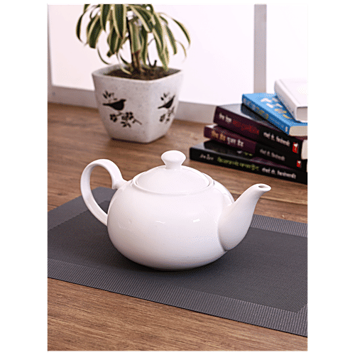 Buy Claycraft Basic Tea Pot - Chinese, Plain White, Big Online at Best ...
