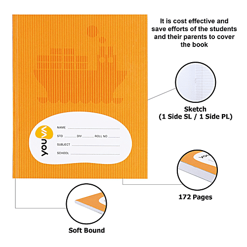 Buy Navneet Youva Soft Bound Brown Notebook - With High Quality Paper ...