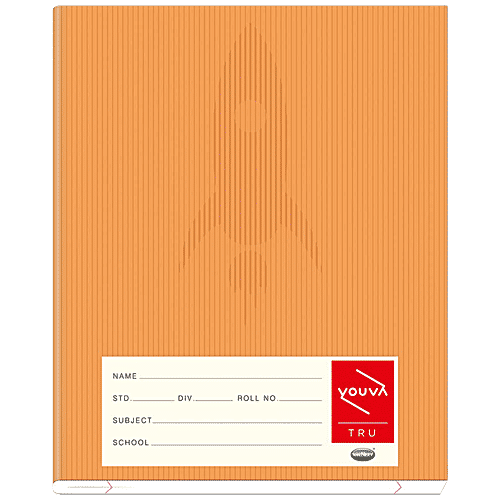 Buy Navneet Youva Notebook - Ruled, Single Line, Brown, 180 mm x 240 mm ...