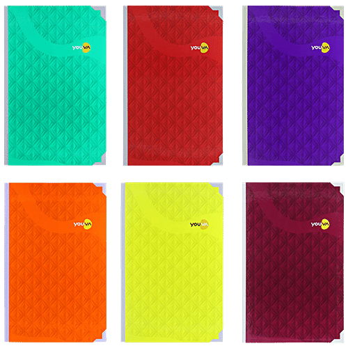 Buy Navneet Youva Notebook - Ruled, Single Line, Case Bound, 210 mm x ...