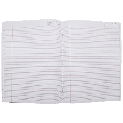 Buy Navneet Youva Notebook - Ruled, Red & Blue With Gap, Brown, 180 mm ...