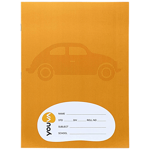 Buy Navneet Youva Notebook - Ruled, Red & Blue With Gap, Brown, 180 mm ...