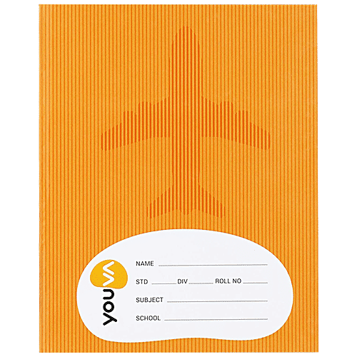 Buy Navneet Youva Notebook - Ruled, With Small Square, Brown, 188 mm x ...