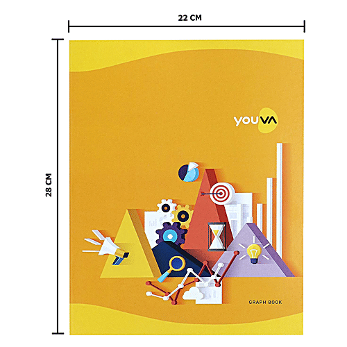 Buy Navneet Youva Graph Notebook - 280 mm x 220 mm, Soft Bound, 64 ...