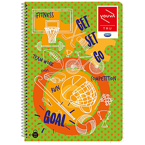 Buy Navneet Youva Notebook - Unruled, Spiral Bound, A4, 300 Pages ...