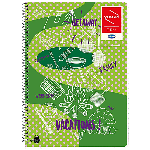 Buy Navneet Youva Spiral Bound Notebook - With 300, Pages, Premium ...