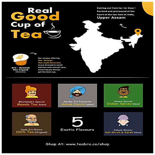 Buy Tea Bro Pre-brewed Tea Liquid/Decoction - DadaJi's Choice 100% Tea ...