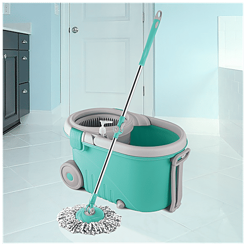 Buy Milton - Spotzero Elegant Spin Mop With Two Refills - Big Wheels ...