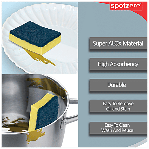 Buy Milton - Spotzero Antibacterial Sponge & Scrub - Power Of Blue ...