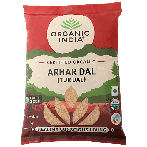 Buy Organic India Arhar/Tur Dal - Unpolished, Helps In Digestion, No ...
