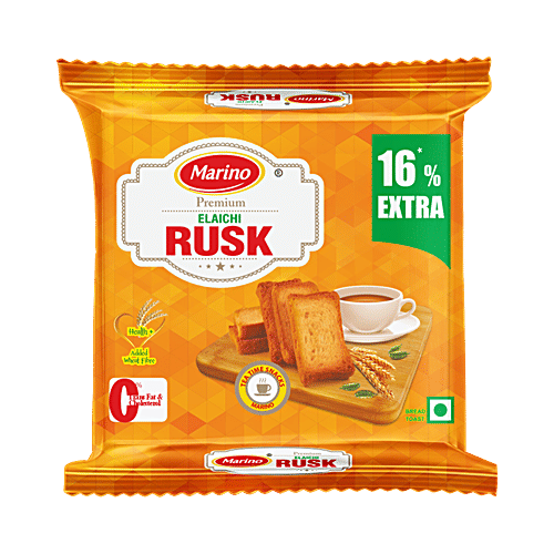 Buy Marino Premium Rusk - Elaichi, Wheat Fibre Rich, Light & Crisp ...