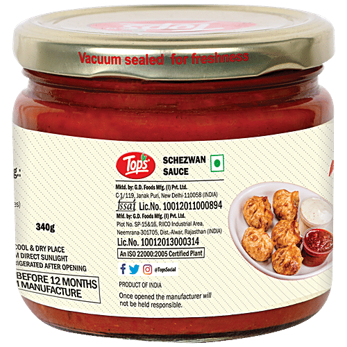 Buy Tops Schezwan Sauce - Tangy & Flavourful Online at Best Price of Rs ...