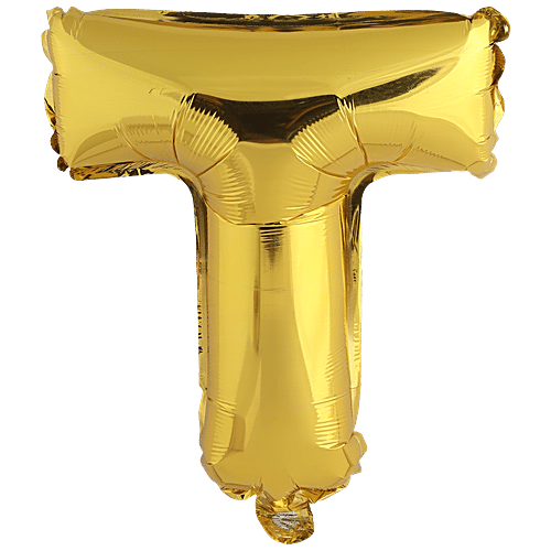 Buy Bvishal Foil Alphabet Balloon - Letter T, Party Decor, For Birthday ...