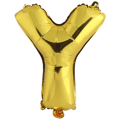 Buy Bvishal Foil Alphabet Balloon - Letter Y, Party Decor, For Birthday ...
