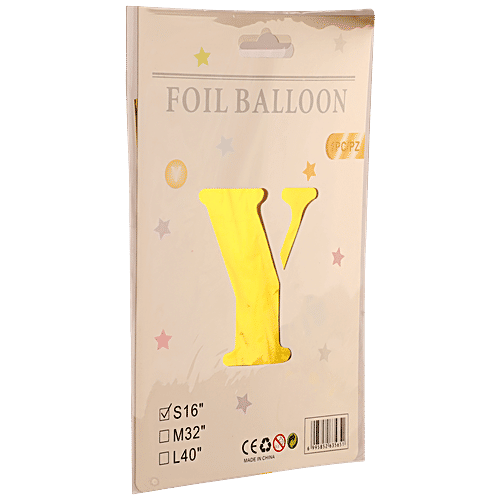 Buy Bvishal Foil Alphabet Balloon - Letter Y, Party Decor, For Birthday ...